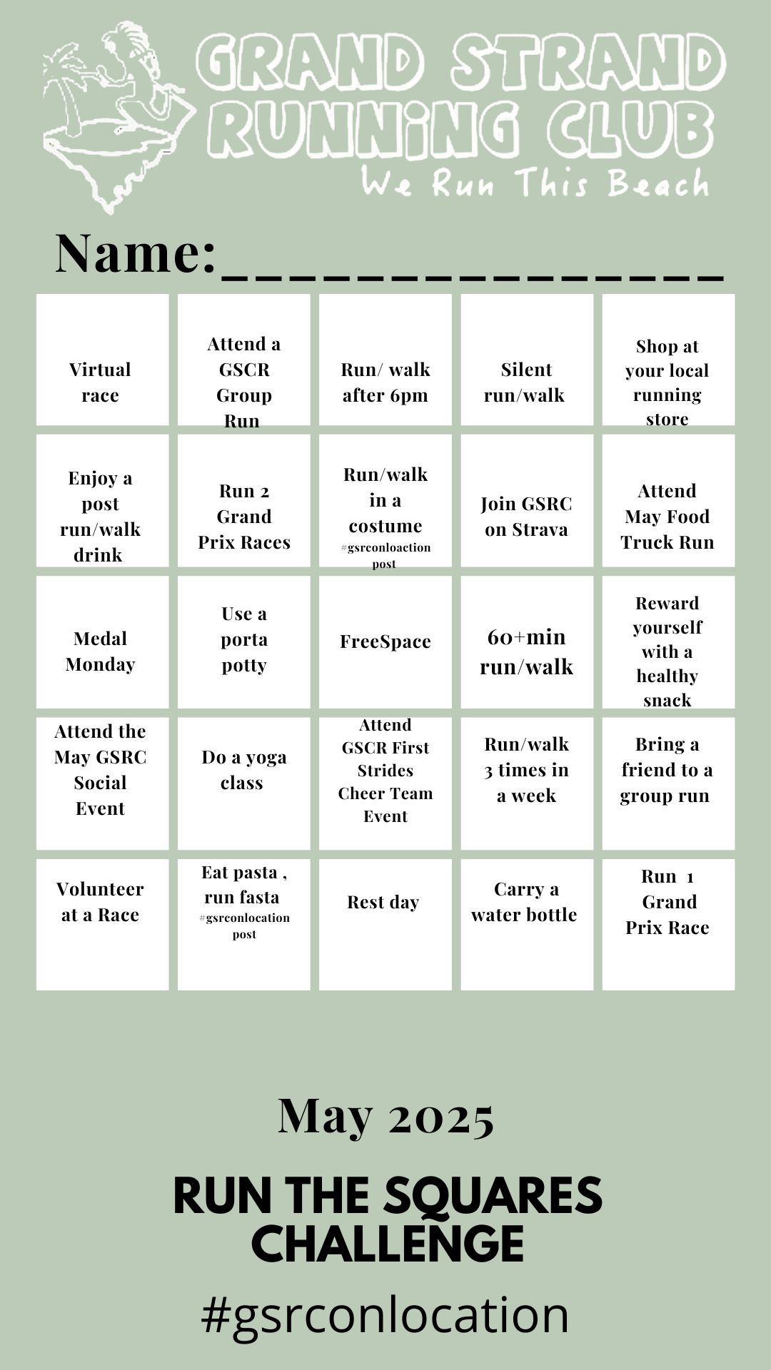Monthly Challenge - GSRC